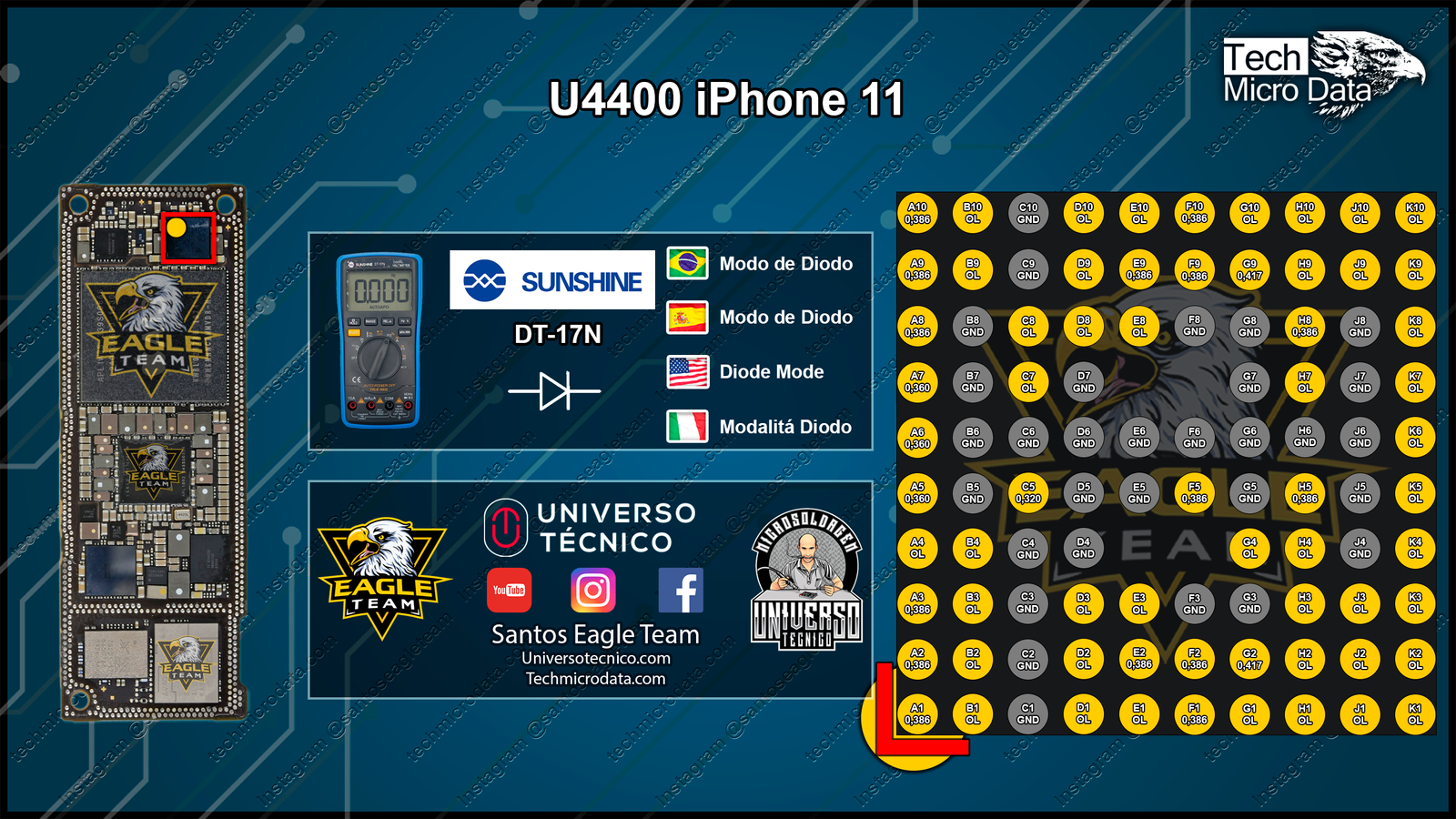 U4400 iPhone 11 Resistências – Tech Micro Data